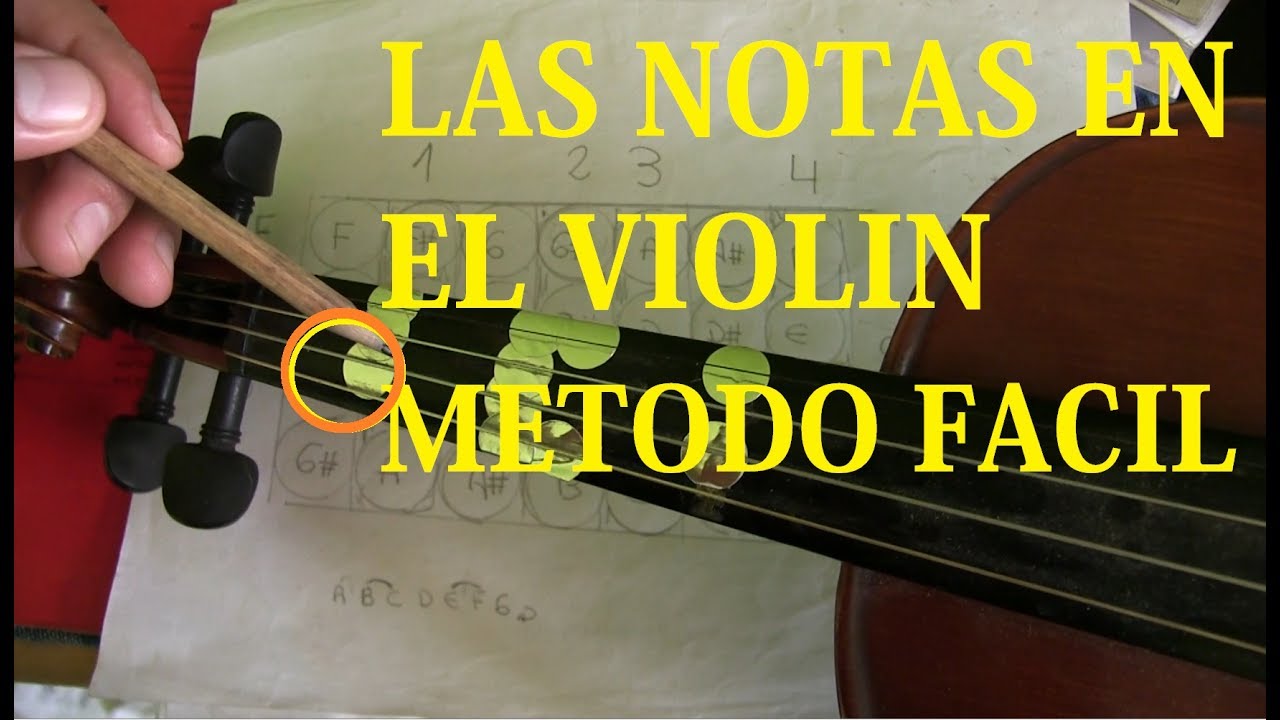 Las notas del Violín (La Primera Posición) | Violin Notes - First ...