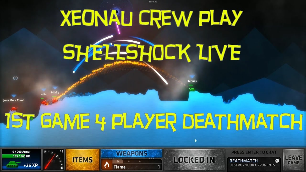 Shellshock Live - 1st game 4 player deathmatch - YouTube