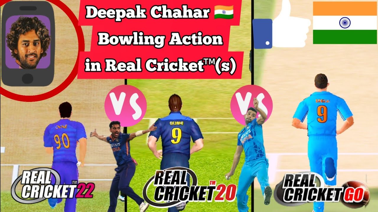 Deepak Chahar Bowling in Real Cricket™ - YouTube
