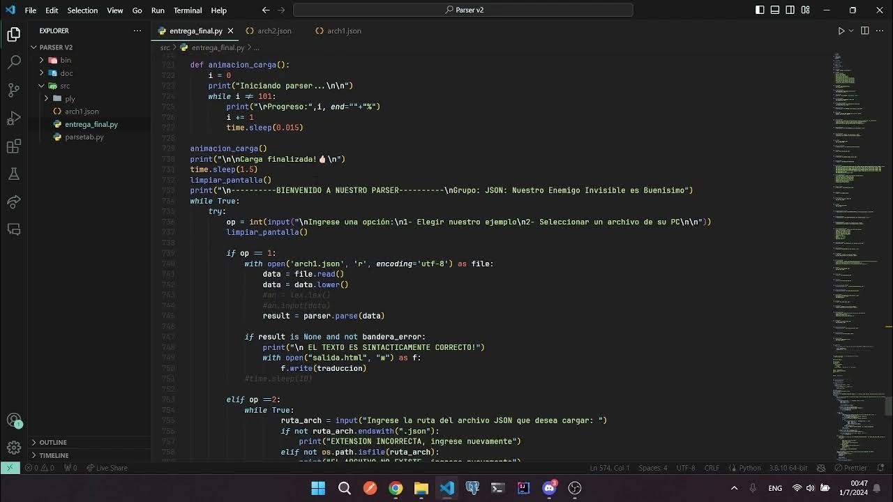 TPI Sintaxis y Semántica de los lenguajes - Grupo "JSON Nuestro enemigo ...