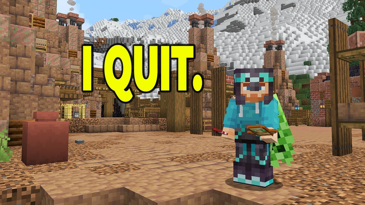 Would I ever QUIT my Hardcore minecraft world? - YouTube