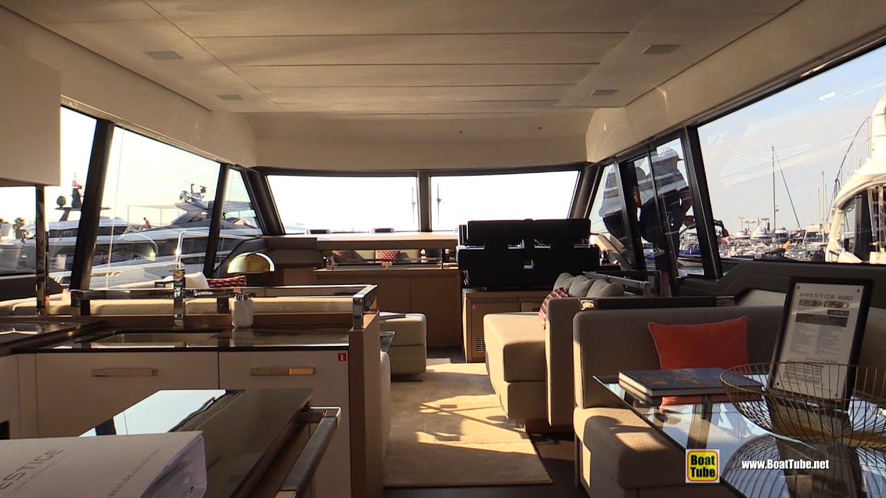 2022 Prestige 690 Luxury Yacht Tour - Walkaround Tour - 2021 Cannes ...