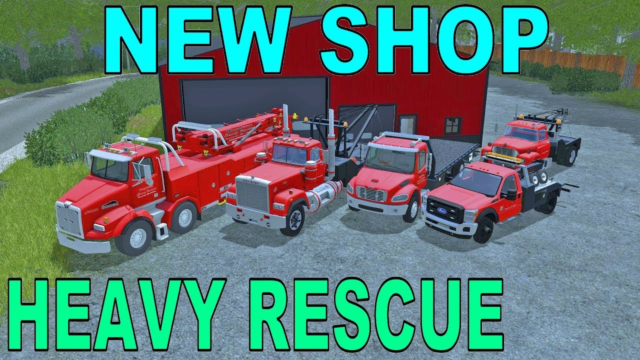 Farming Simulator 17 | New Heavy Rescue Headquarters | New Tow Trucks ...