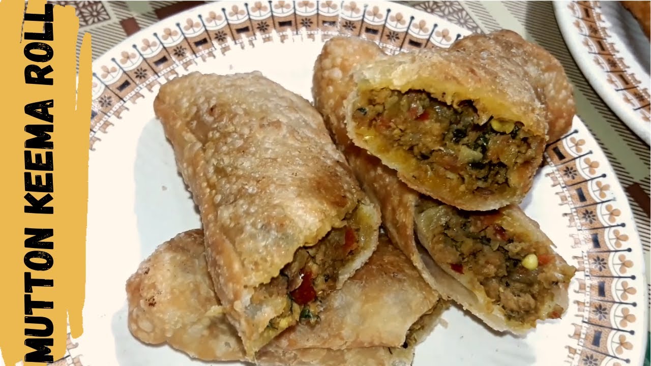 Keema Roll Recipe | Spring Roll | कीमा रोल्स की रेसिपी | How to make ...
