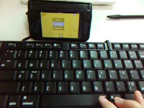 Matias Bluetooth Folding Keyboard with IOS(IPod Touch 5th) - YouTube
