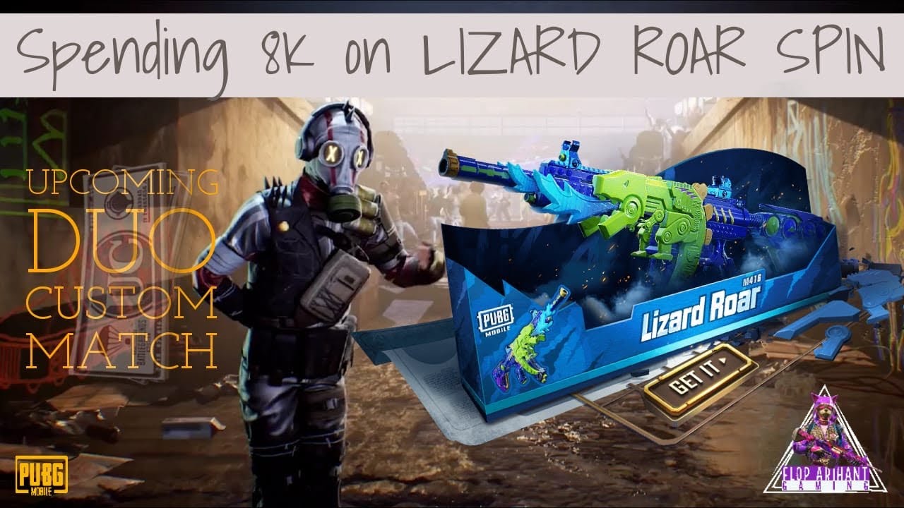 PUBG MOBILE|| LIZARD ROAR SPINS|| UC GIVEAWAY ROOM MATCH. #pubg # ...