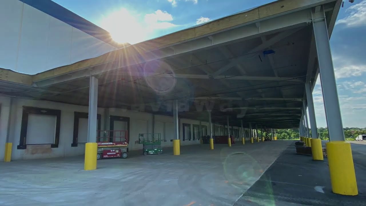 Amazon 3/4" bird netting loading dock canopy to prevent birds from ...