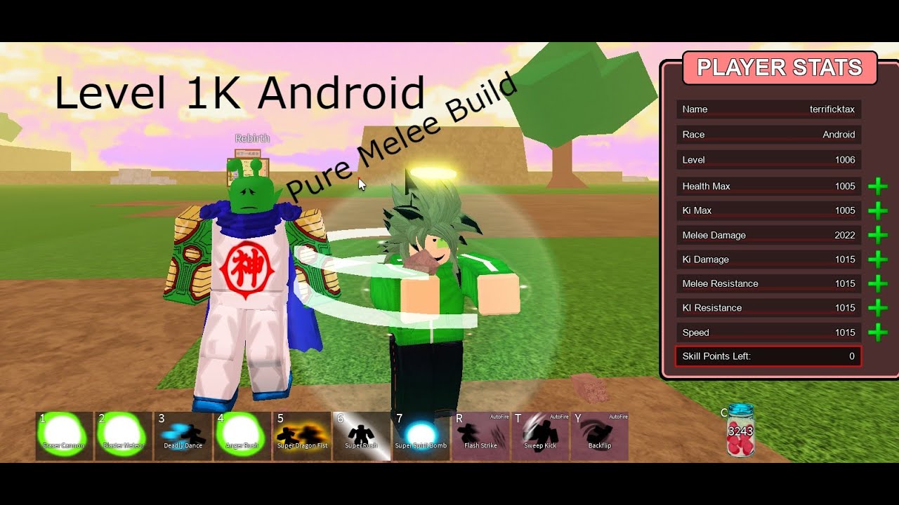 Level 1k Android Pure Melee Build(DB Final Stand) - YouTube