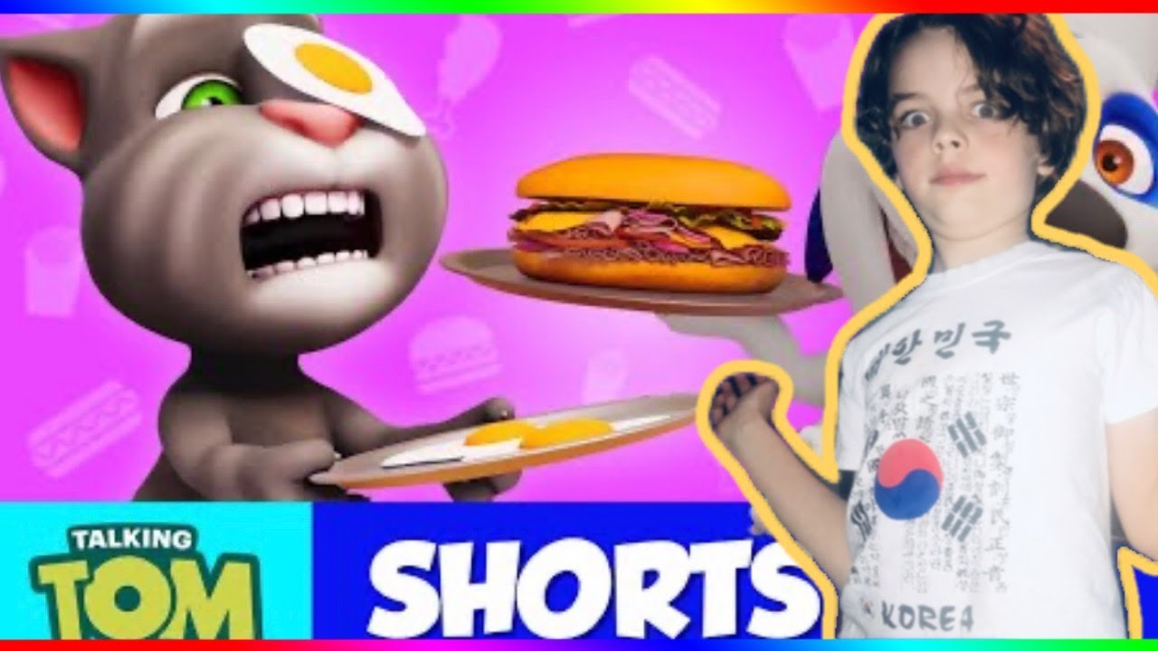 Talking Tom Shorts in REAL LIFE -👨🏻‍🍳🍔 Chef Tom vs, Chef Hank Cooking ...