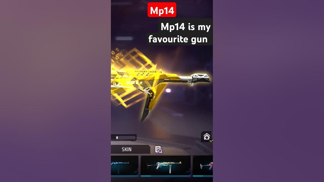 Mp14 is my favourite gun #freefire - YouTube