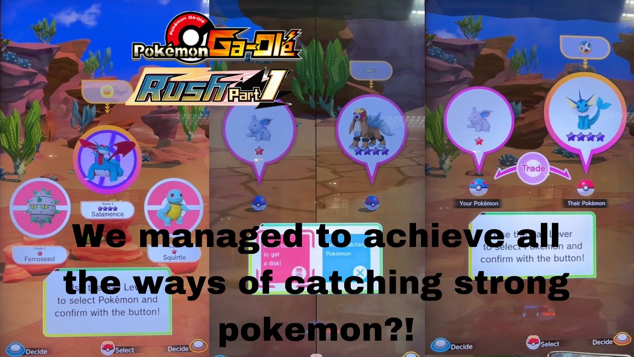 *BEHIND ROCKS,THROUGH CATCHING & TRADING!!!* Pokemon gaole rush part 1 ...