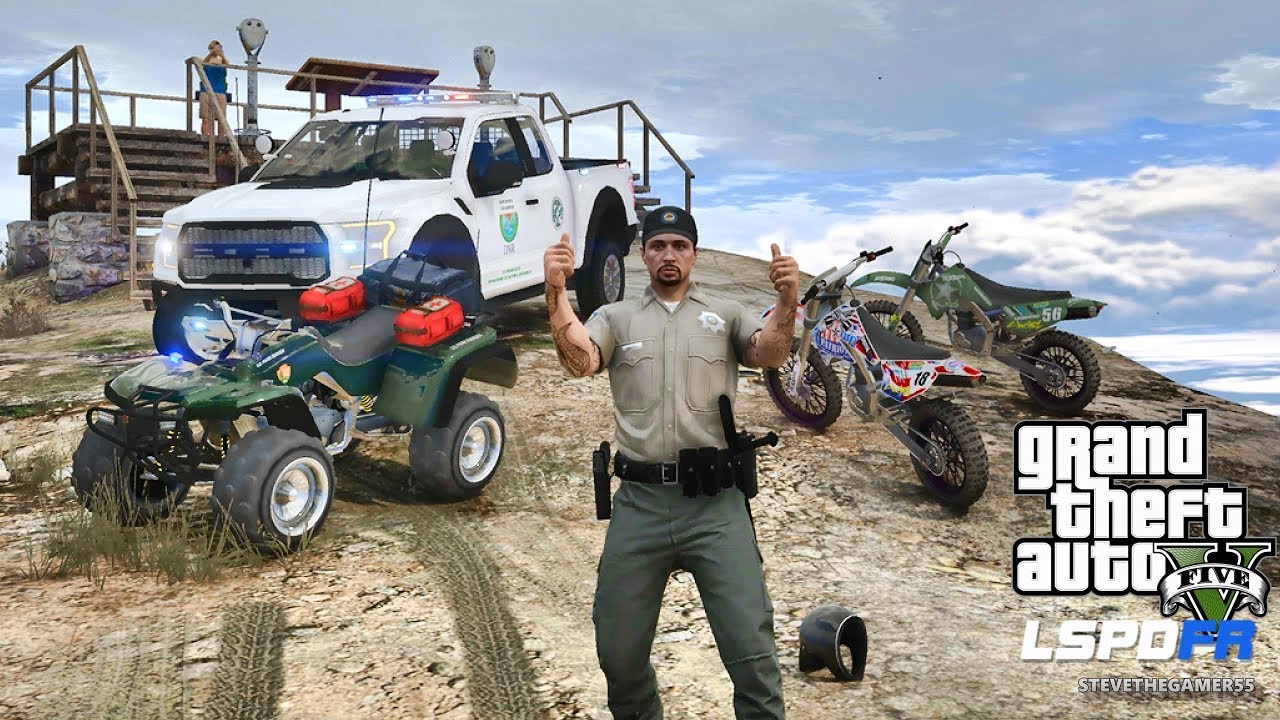 LSPDFR #489 PARK RANGER PATROL!! (GTA 5 REAL LIFE POLICE PC MOD) ATV ...