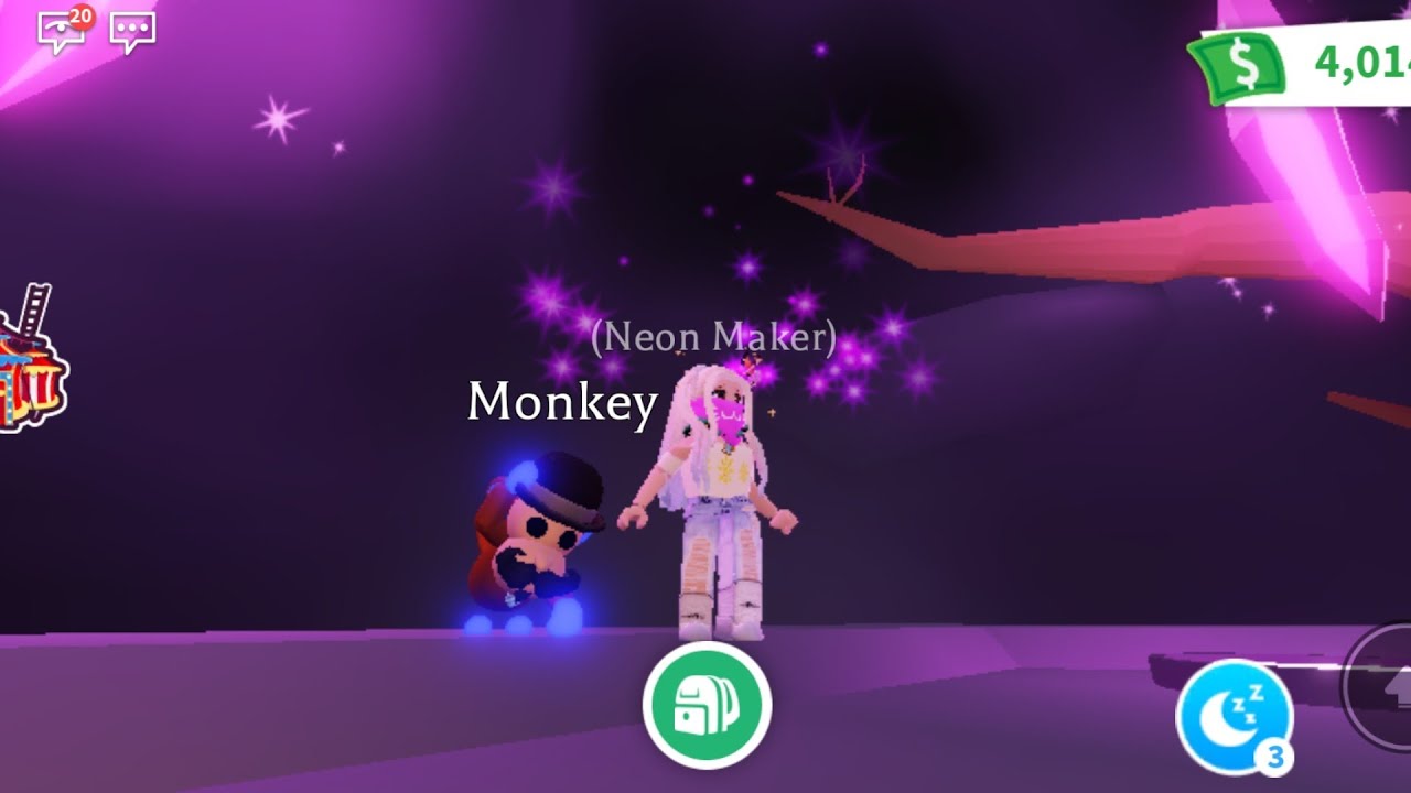 Roblox * Adopt Me * Making a Mega Neon Monkey 🌈 🐒🌈 - YouTube