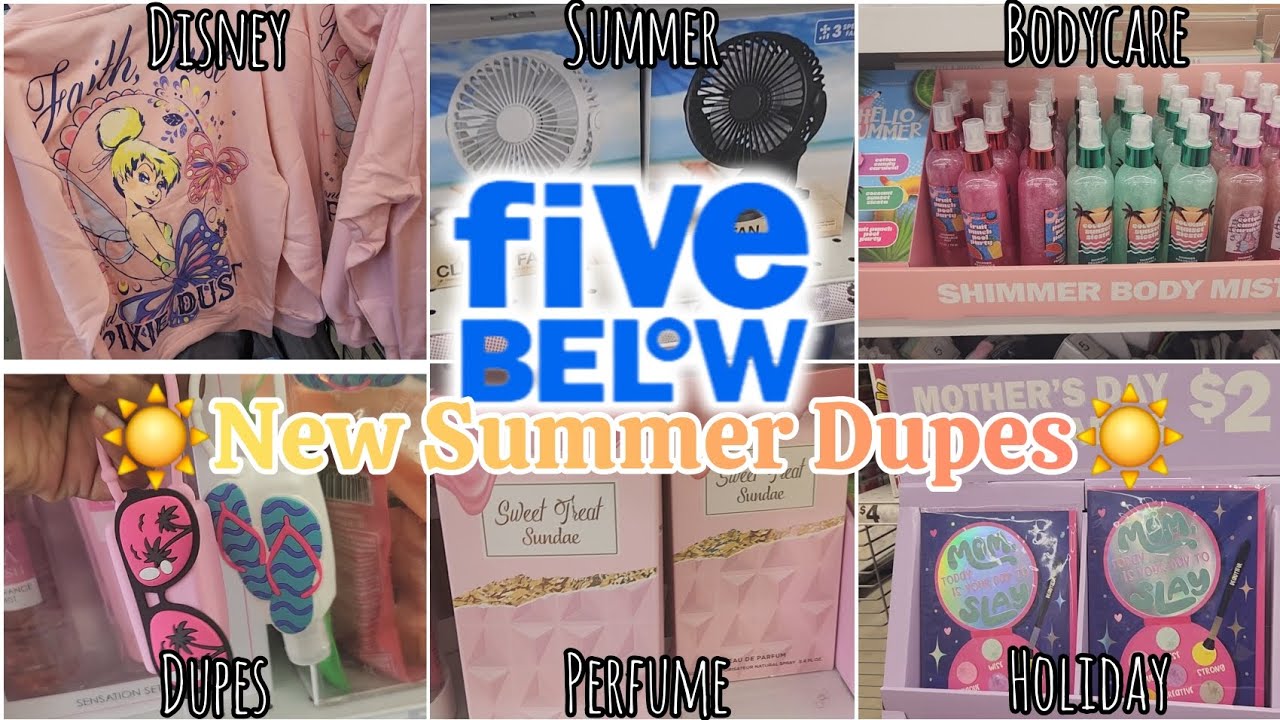 ☀️ New Five Below Summer Dupe Shopping #walkthrough #perfume #disney # ...