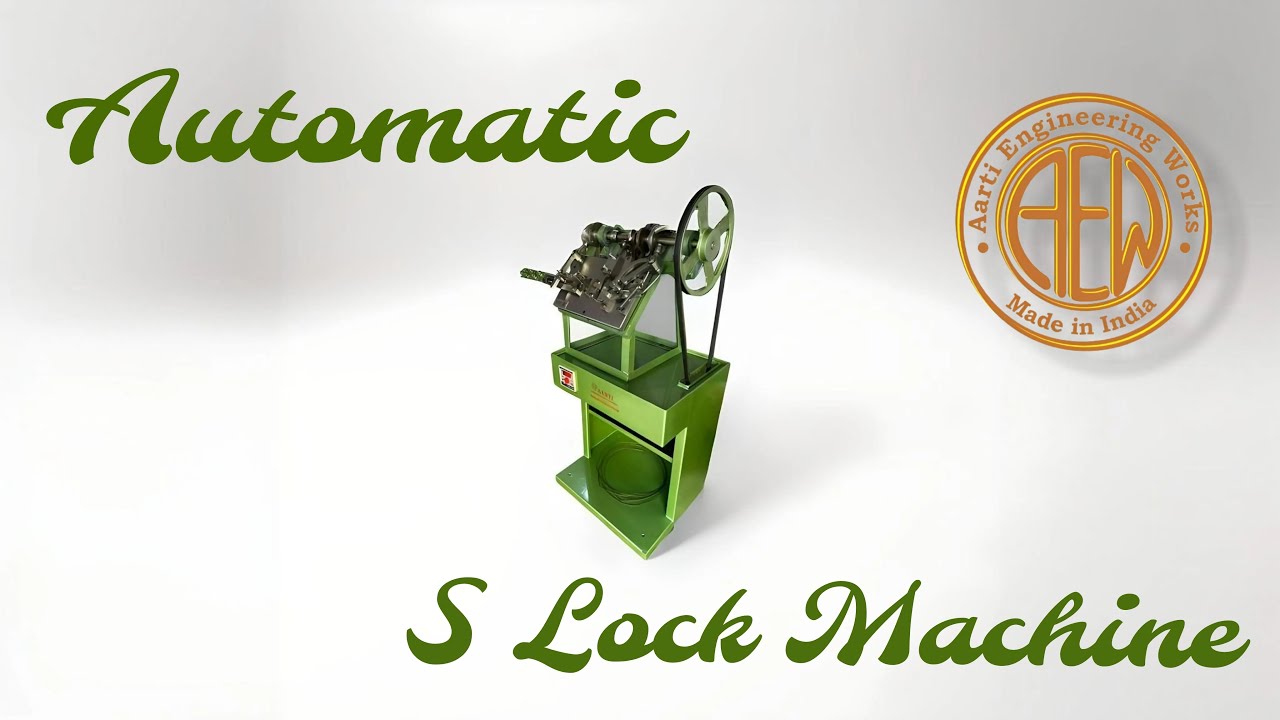 Automatic S Lock Making Machine || Arti Engineering Works || Contact ...