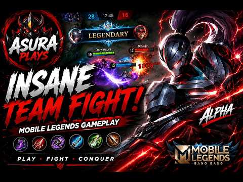 INSANE TEAM FIGHT! 🔥 | Mobile Legends Gameplay | ASURA PLAYSFIRST VIDEO