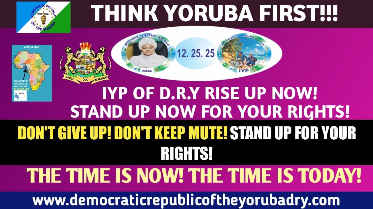 8/1/26 -NO RETREAT NO SURRENDER, IYP DRY E DIDE FUN ETO YIN O /APA KEJI ...