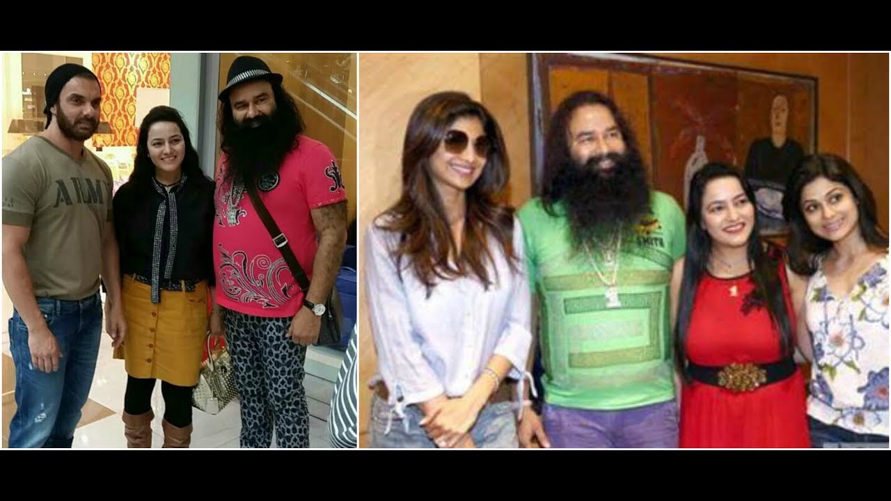 These pictures prove how popular Baba Ram Rahim is amongst Bollywood ...
