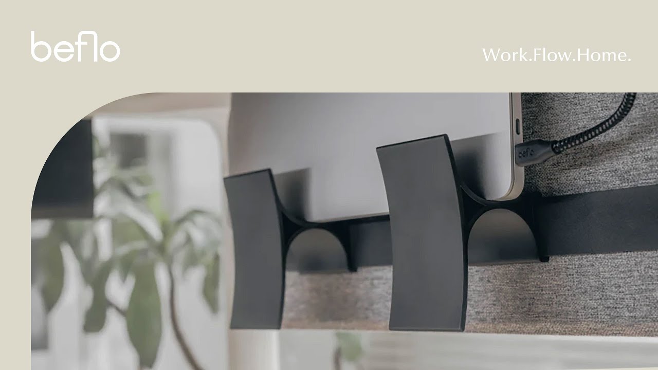 beflo | Syncline | Laptop Holder For Tenon Desk - YouTube