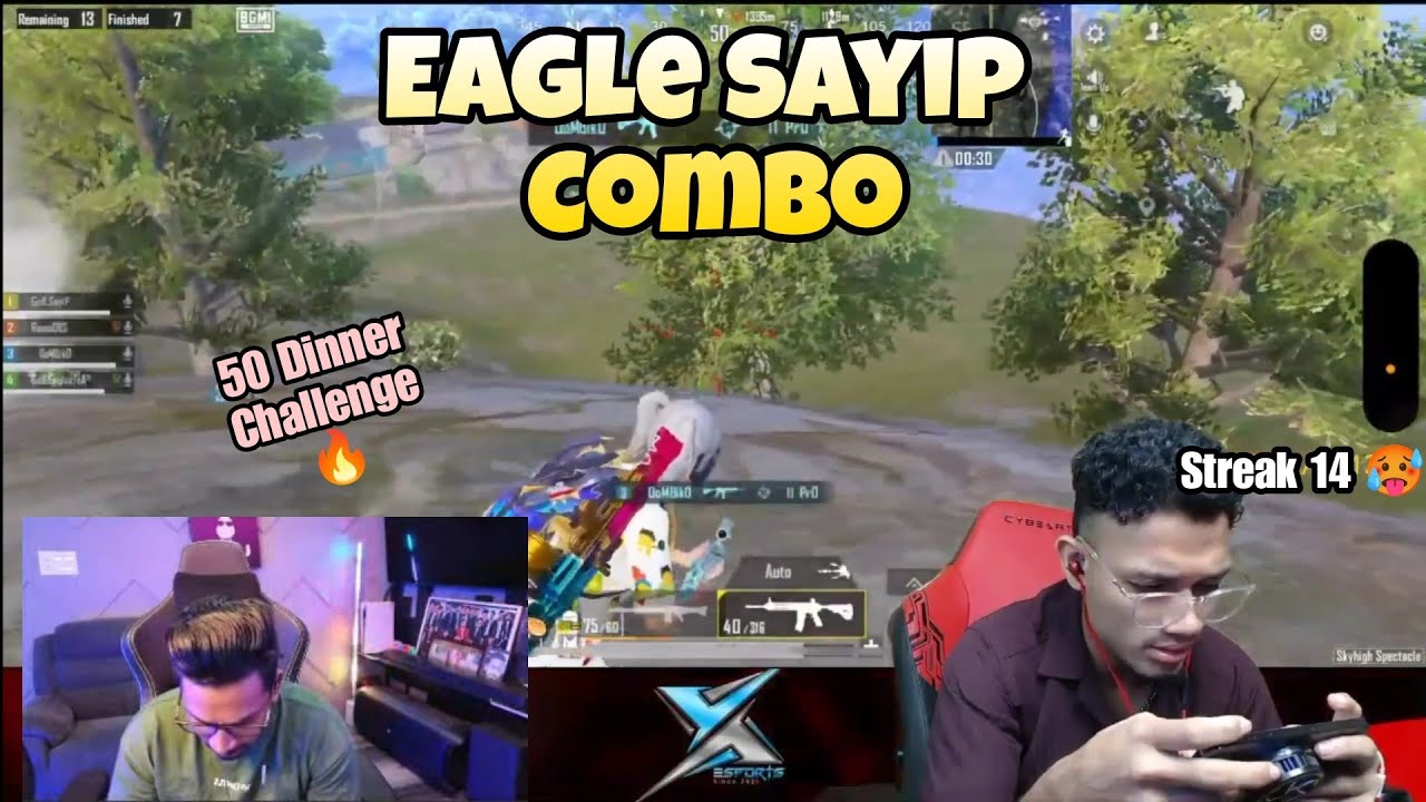 Eagle Sayip Combo 🥵 | Streak 14 Match | BGMI | Highlights | Sayipop Eagle Gaming - YouTube