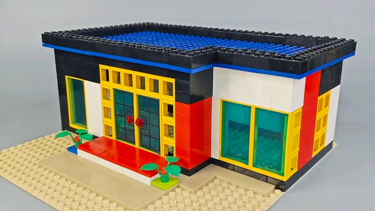 How To Build a LEGO Modern Luxurious House MOC 🏠| Building Blocks ...