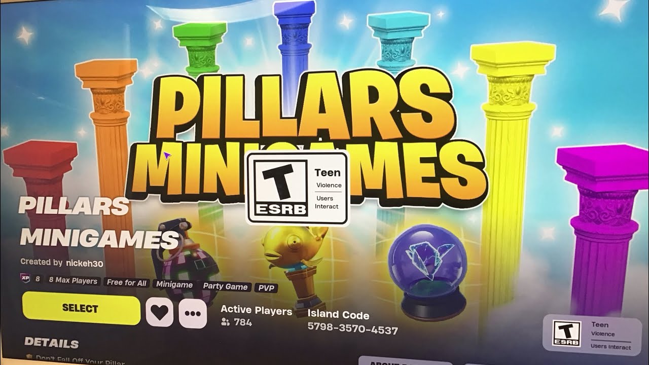 EGames playing Pillars Minigames by Nick Eh 30 - YouTube