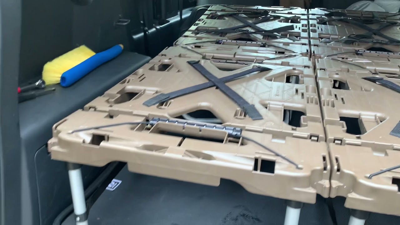 FJクルーザー DIY 10 日目 Snow Peak ラックソットを車中泊ベッド化の巻 Toyota FJ Cruiser DIY day ...