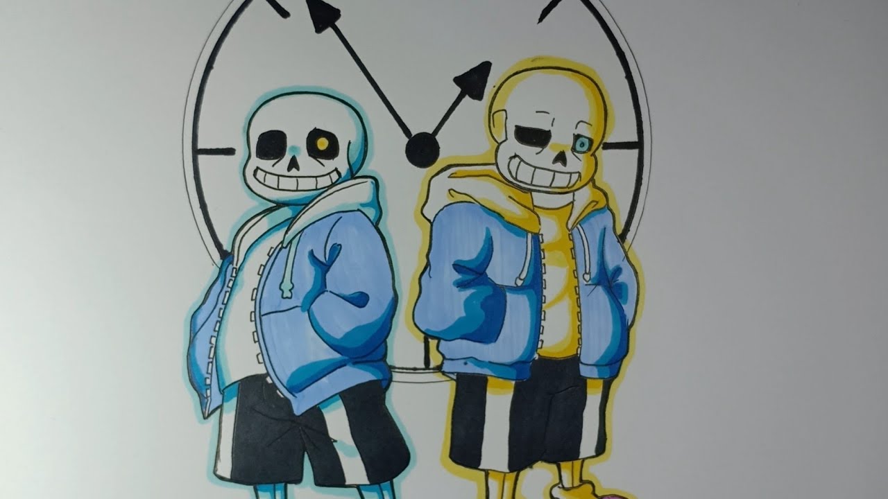 Time Paradox How To Draw Sans Vẽ Sans Nghịch Lí Du Hành Thời Gian - YouTube