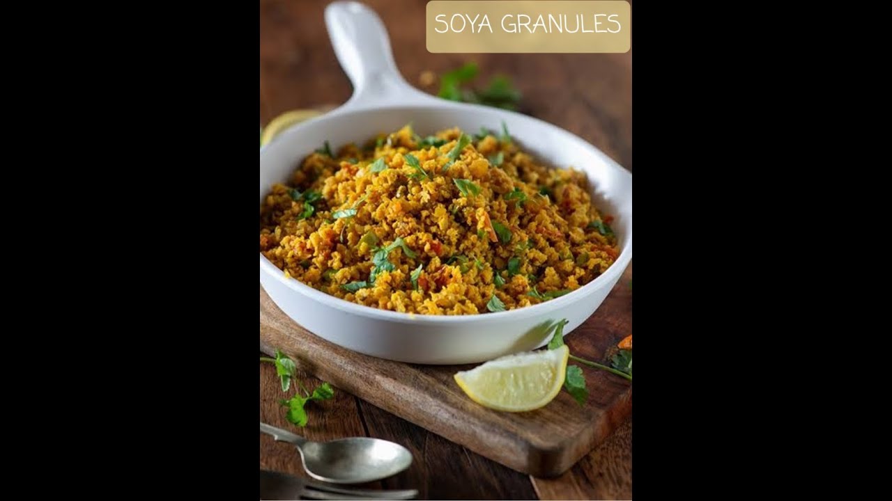 SOYA GRANULES RECIPE | EASY AND QUICK SOYA CRUNCH #DELICIOUS - YouTube