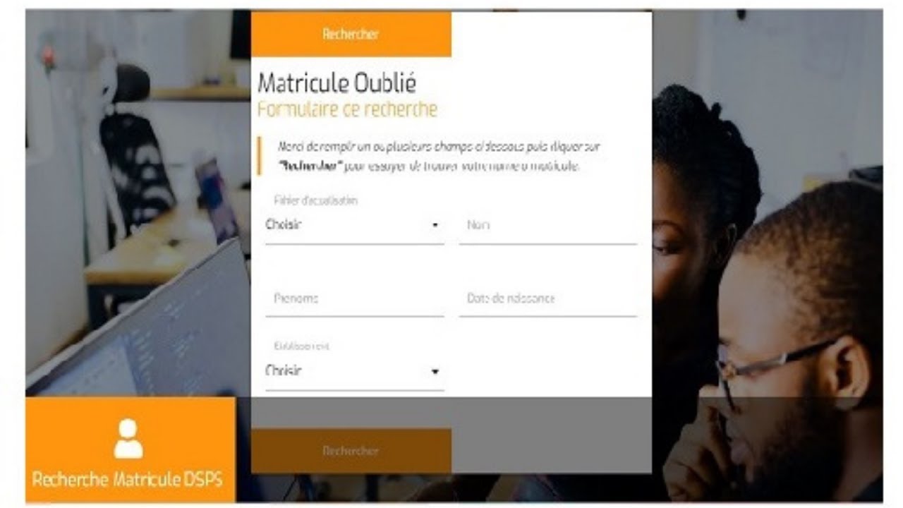 Matricules Oubliés Des Elèves Du Primaire Et Du Secondaire : Procédure ...