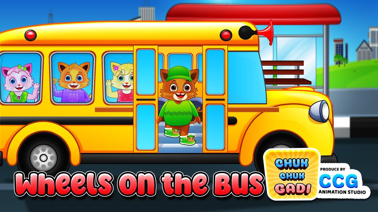 Wheels on the Bus Go Round and Round 🚍 | Nursery Rhymes & Kids Songs 🎶 ...