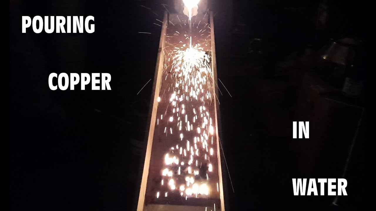 Pouring Copper In Water - ASMR Metal Melting - Water Slide - YouTube