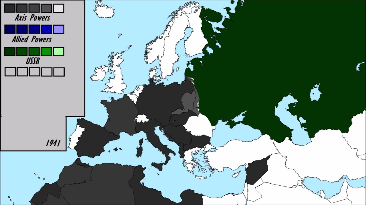 Alternate World War 2 Axis Victory Every Year (Scenario 4) - YouTube