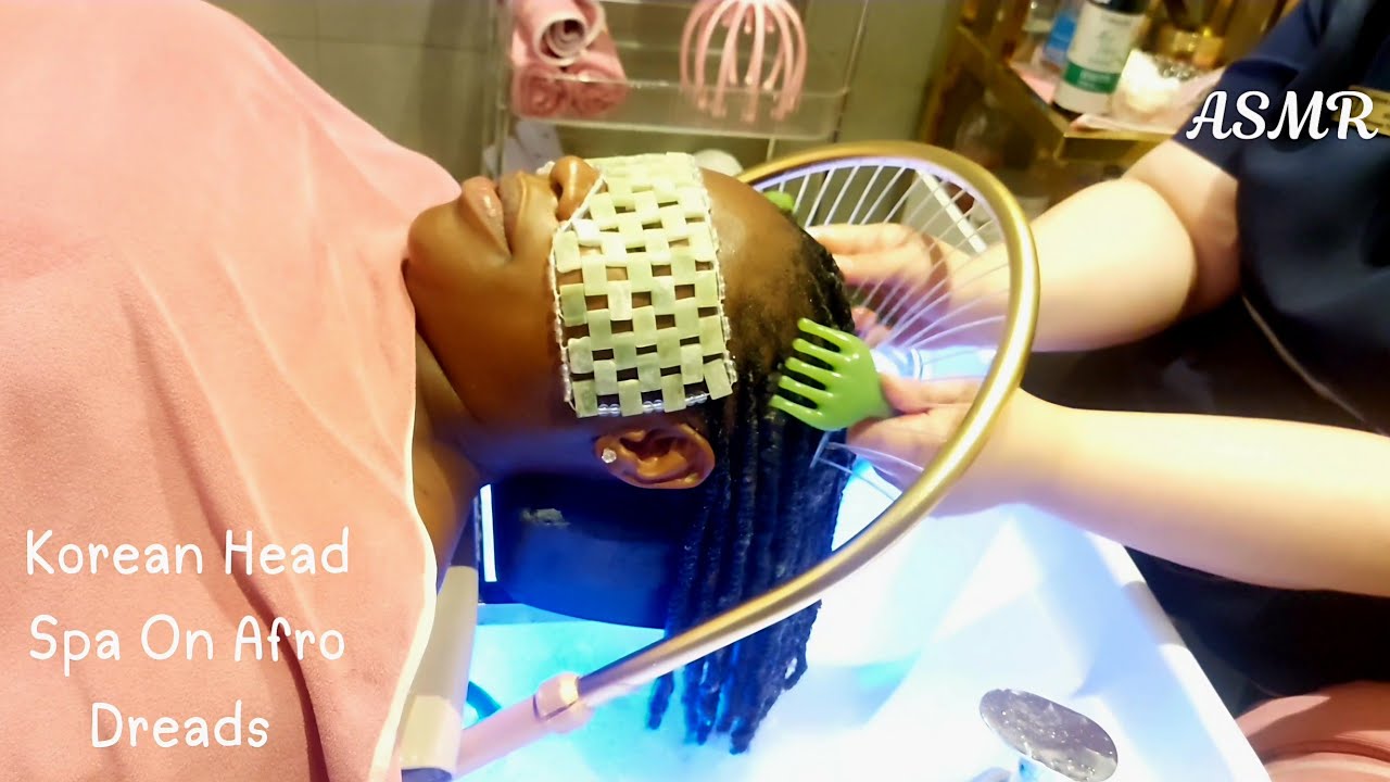 ASMR Head Spa: Soothing Braids Wash And Wet Head Massage #hairmassage # ...