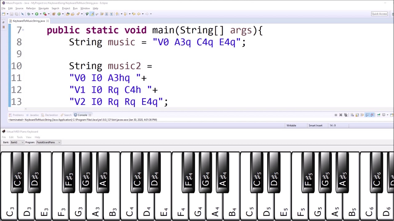 Voices inside Jfugue Music String - YouTube