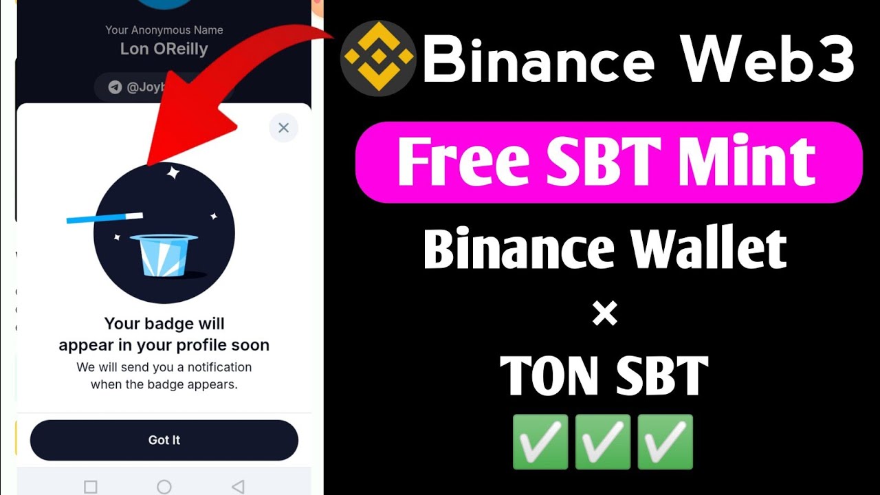 Binance Wallet × TON SBT | Free SBT Mint With Binance Wallet | Ton Ecosystem Binance Web3 ...