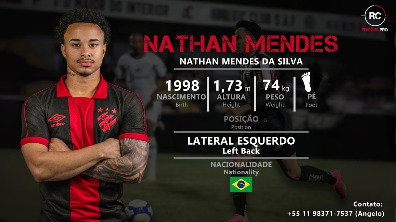Nathan Mendes - Lateral Esquerdo (Left Back) - 2025 - YouTube