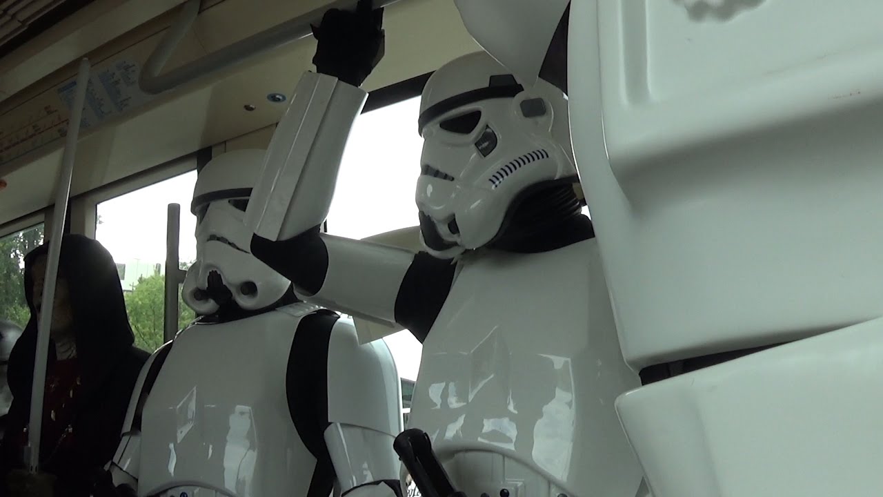 Stormtroopers! On a tram!!! - YouTube