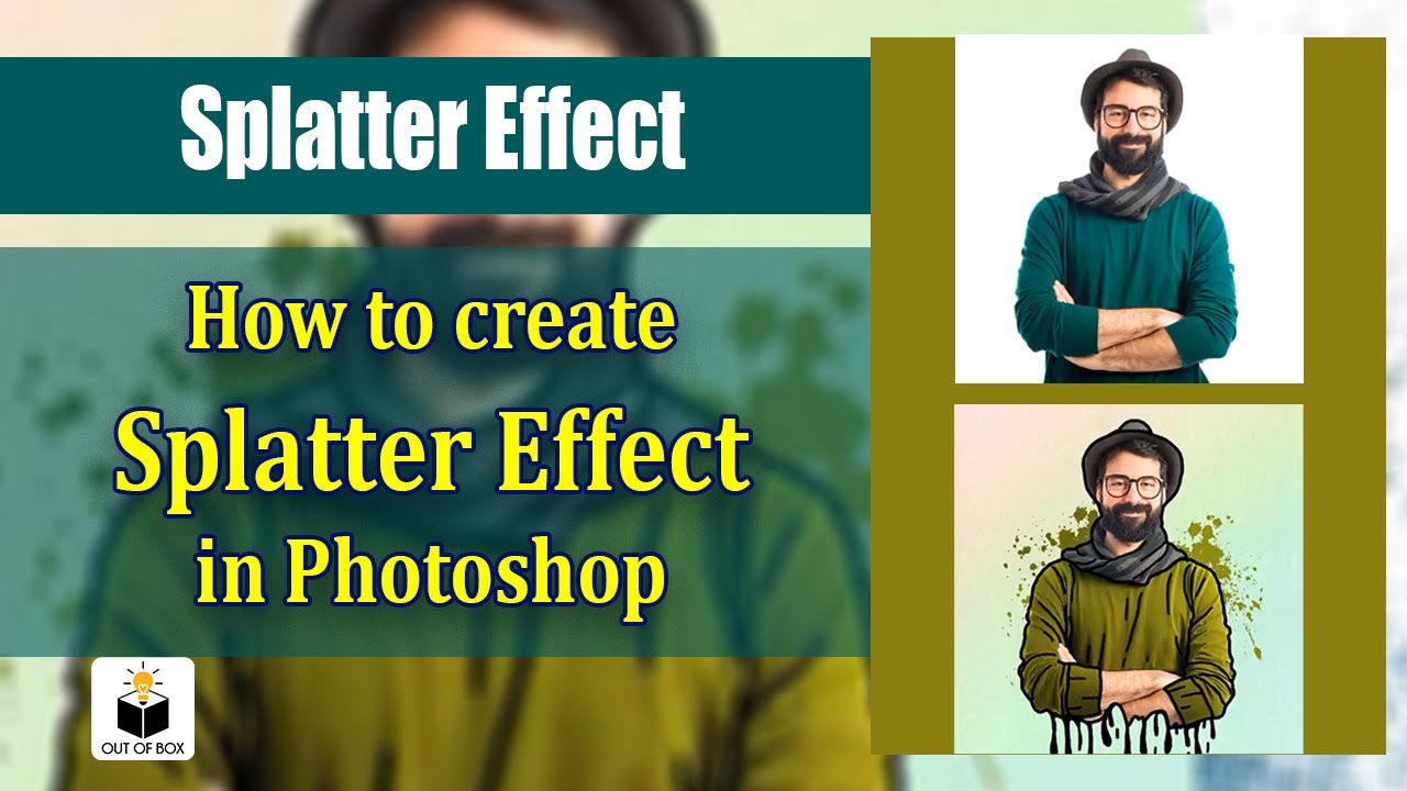 Splatter Effect Photoshop - YouTube