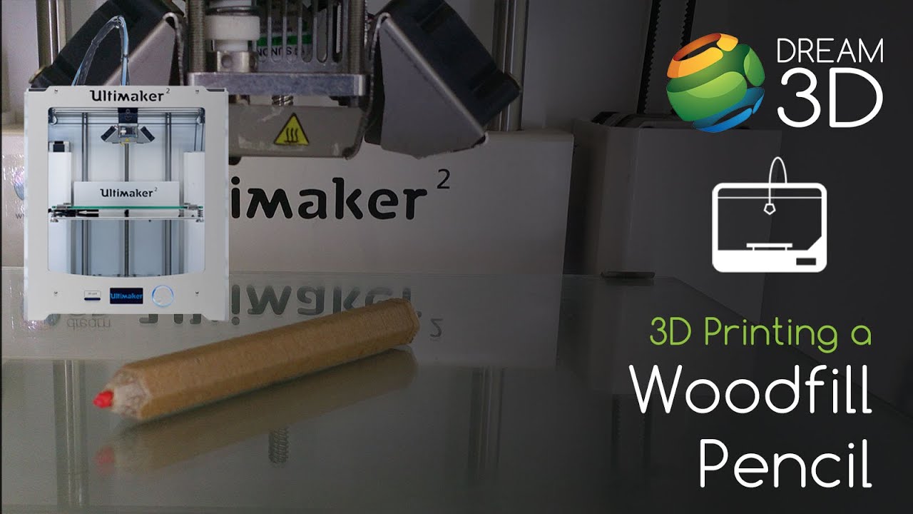 3D Printing a Pencil with WoodFill Filament on the Ultimaker 2 | Cool ...