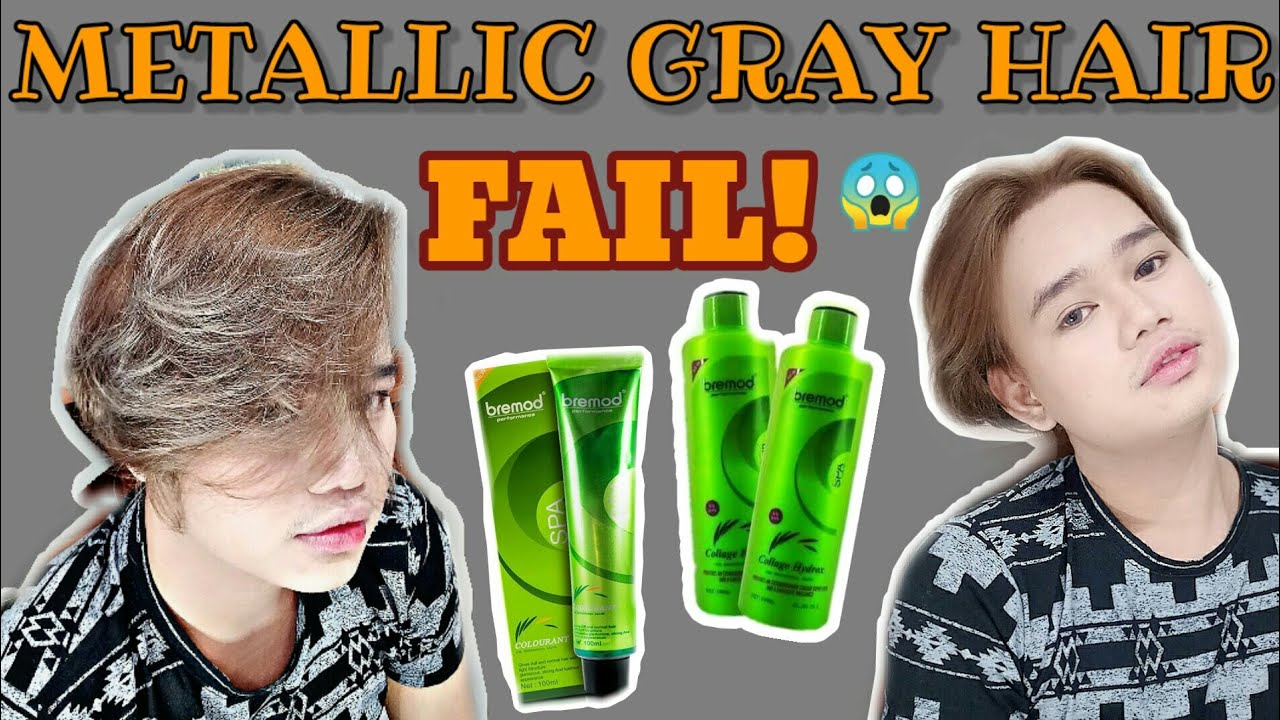 DIY Metallic Gray Hair | EPIC FAIL! | BREMOD!|JAYR MELANO|#2ndVlog ...