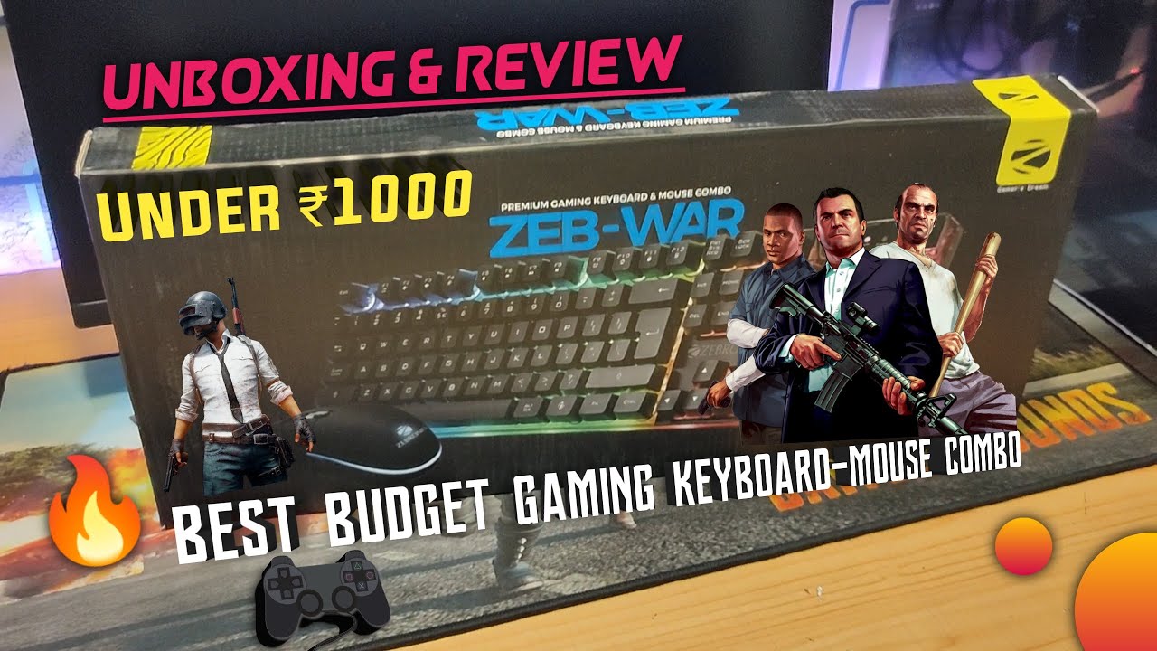 Zebronics Zeb-War Gaming Keyboard and Mouse Combo Unboxing & Review 🔥 ...
