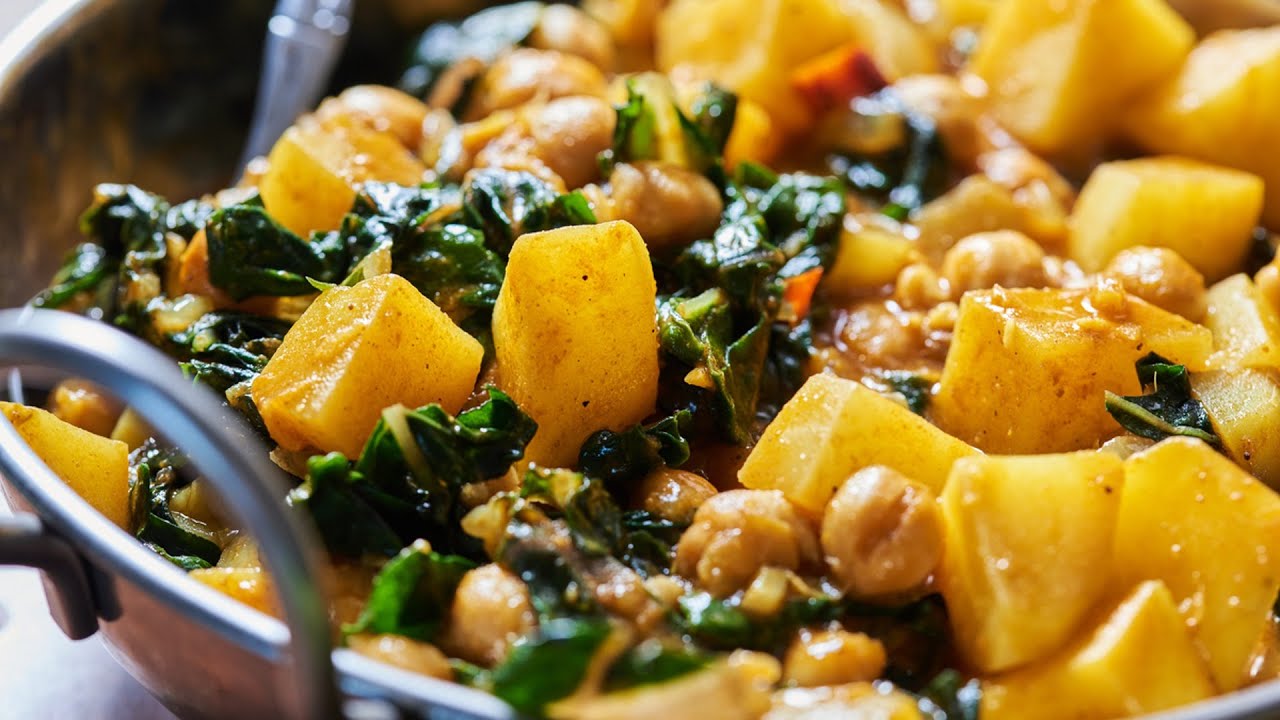 Swiss Chard Coconut Curry Recipe - YouTube