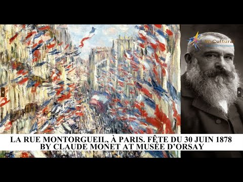 La Rue Montorgueil, à Paris Fête du 30 juin 1878 by Claude Monet at The ...