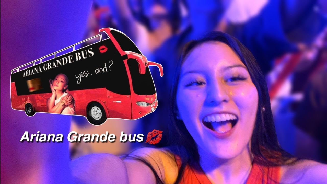 me subí al bus de ariana grande💋 - YouTube