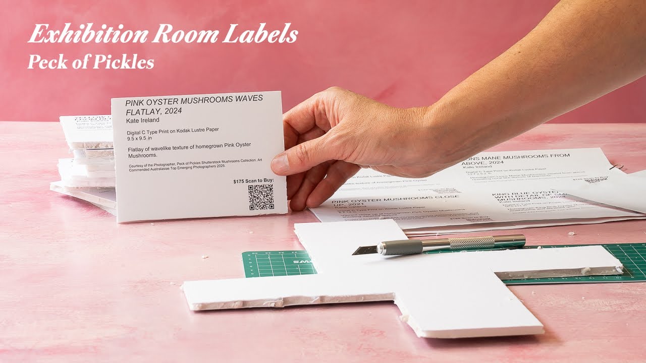 How to Make Photo Exhibition Room Labels - YouTube