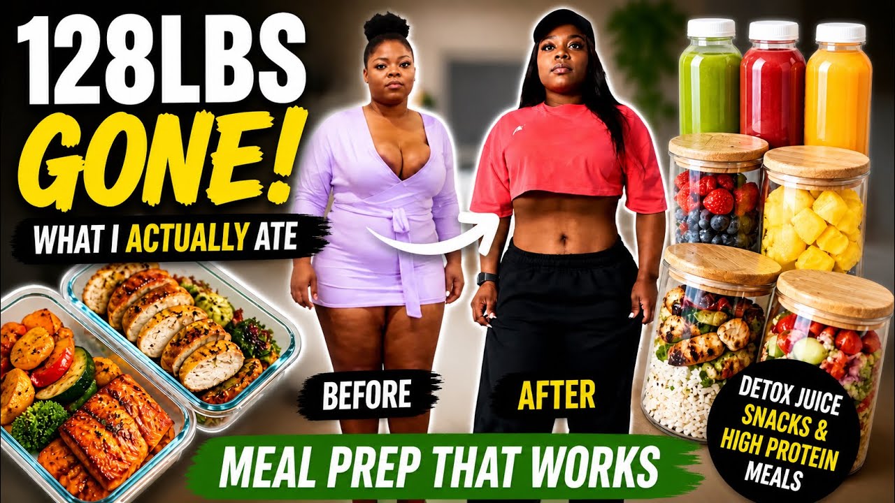 Meal prep for weight loss How I Lost 128 Pounds! 🍽️🥦 Detox Juice ...