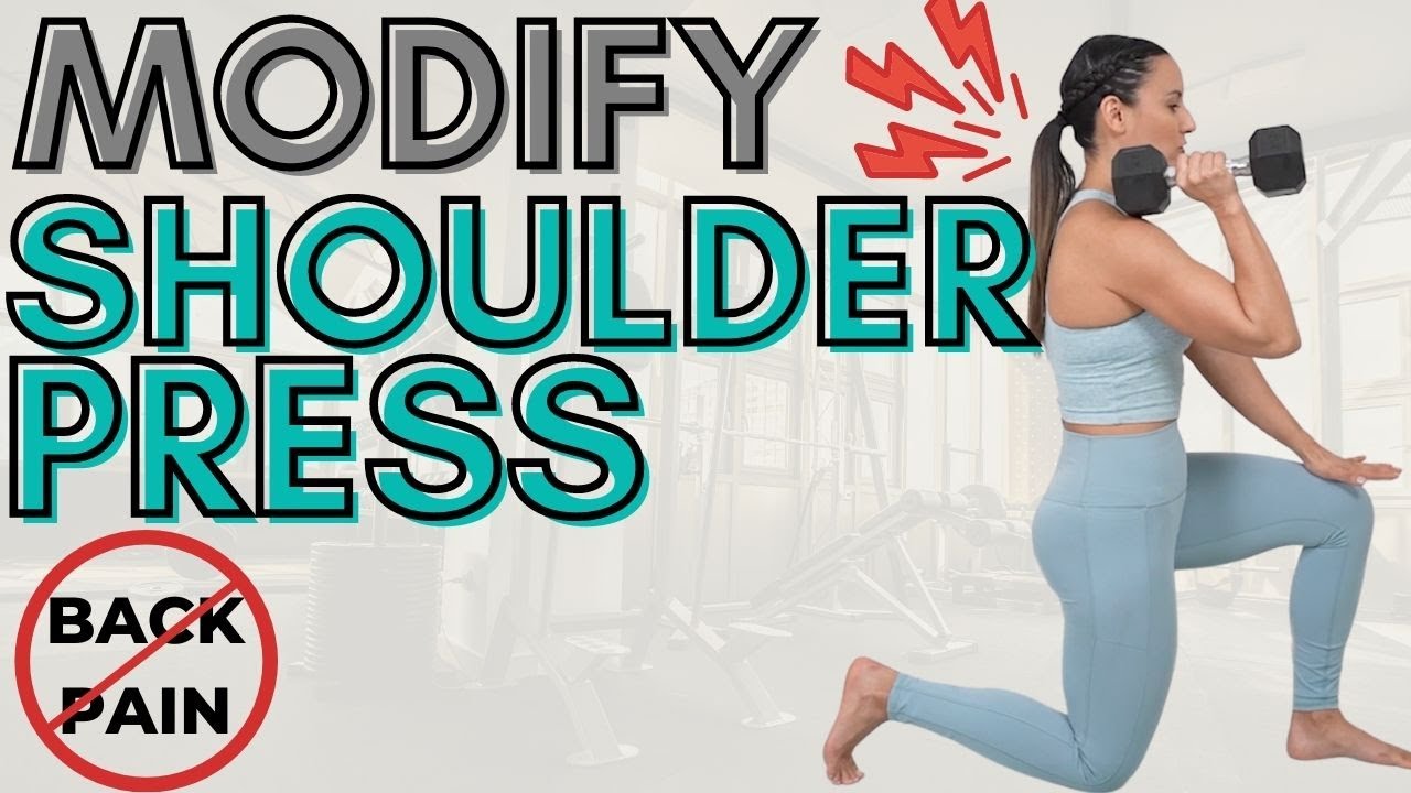 Back Pain During Shoulder Press? Try this! - YouTube