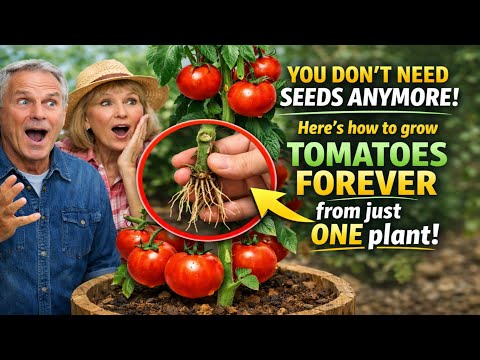 YOU DON'T NEED SEEDS ANYMORE! Here's how to grow tomatoes FOREVER from just one plant.