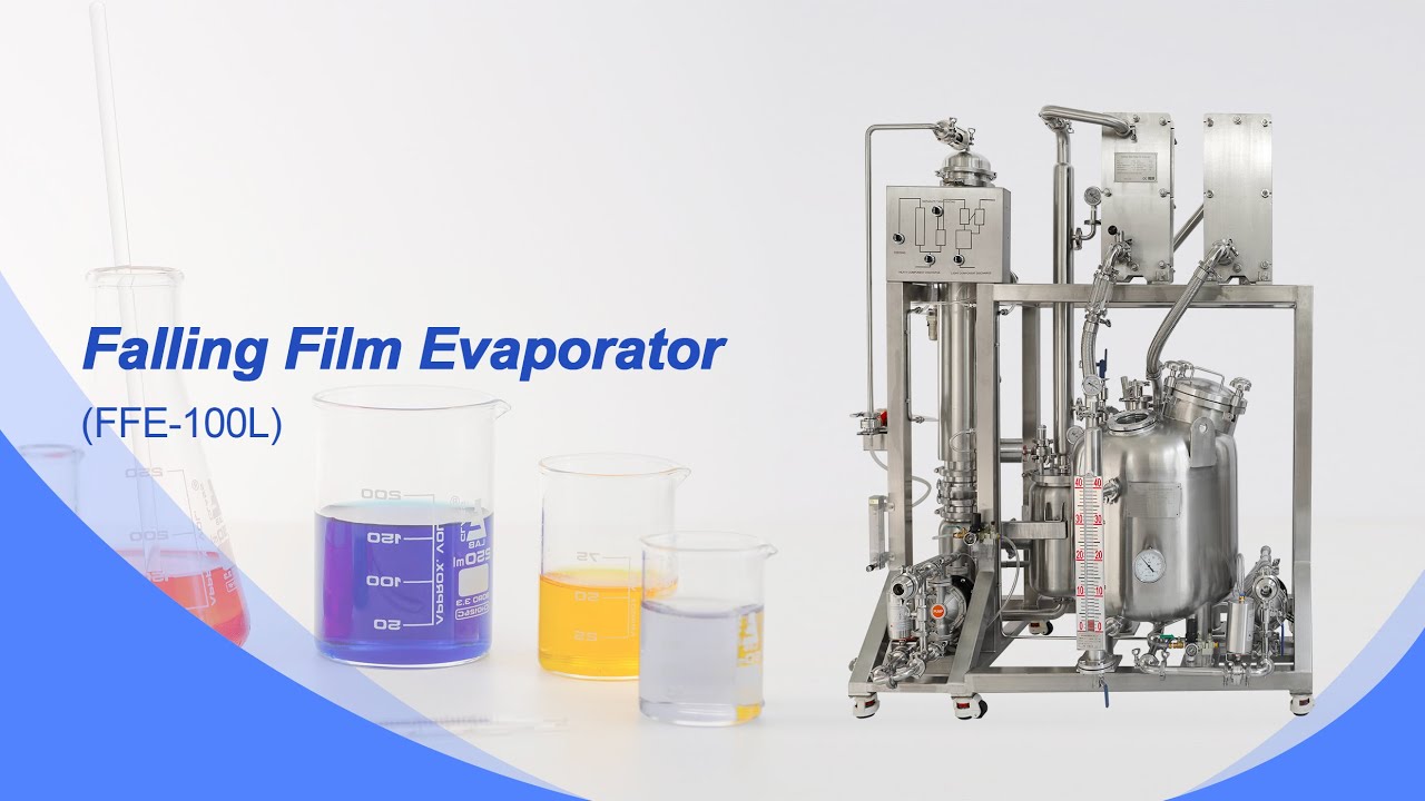 Lab1st Air-driven Falling Film Evaporator (FFE 100L, L128) - YouTube